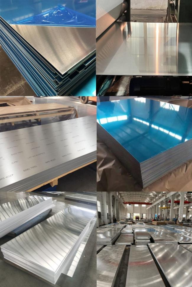 PVC Film Protected Plate 6061-T651 5052 5083 5754 7075 Aluminum Sheet
