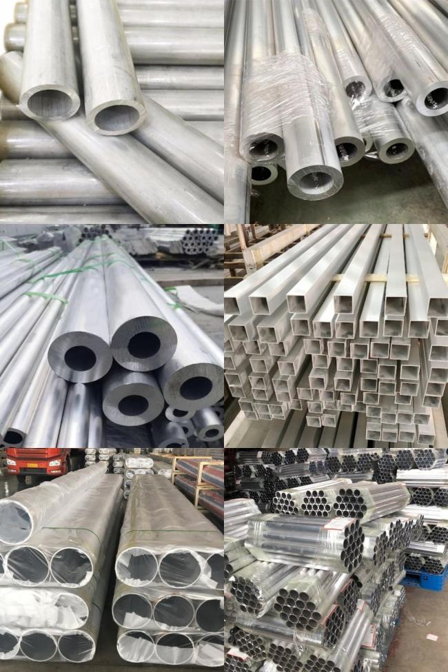 Factory Wholesaler ASTM 6061 6063 3003 2024 7075-T6 Silver Anodized Tube 80mm Aluminum Pipe