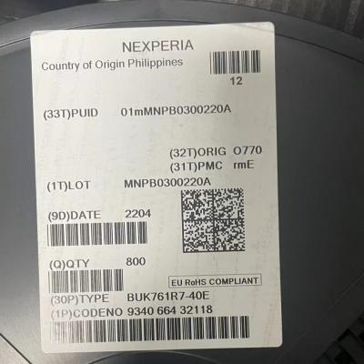 Cina BUK761R7-40E, 118 MOSFET N-CH 40V 120A D2PAK in vendita