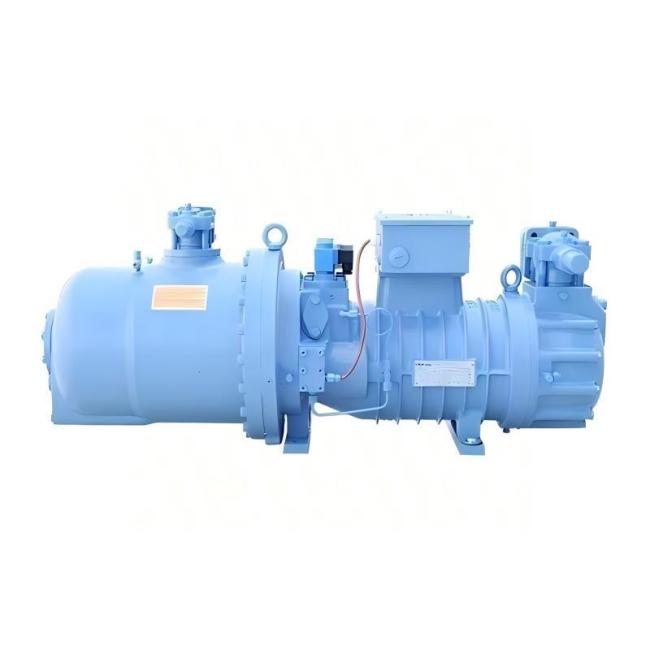 Refcomp SRC-S Screw Compressor unit showing industrial design and components