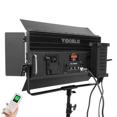 China 300 W 5500K Video Production Lighting Led Panel Bi Color Streaming Light For Broadcast Studio à venda