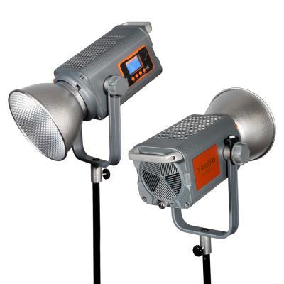 중국 300W 스포트라이트 보조 조명, 듀얼 색온도 2700K-6500K, 소프트 라이트 커버와 함께 사용 가능하며, 스튜디오 조명 인물 및 사물 촬영에 적합합니다. 판매용