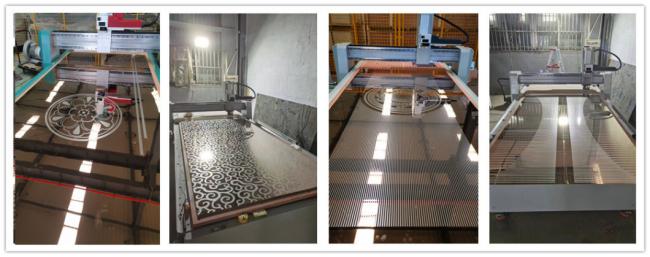 1325 Etched Stainless Steel Fiber Laser Marking Machine Customized Elevator Patterns Available