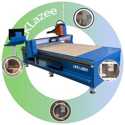 Cina 1500mm*3000mm*1100mm Dimensione Lklazee Macchina di incisione laser per vetro su falegnameria in vendita