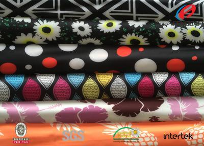 중국 반대로 - 비키니를 위한 미생물과 UPF 50 관례 인쇄 폴리에스테 스판덱스 직물 판매용