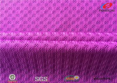 Chine Tissu de maille de sports d'oeil d'oiseau, couplage rayant le tissu de maille sportif respirable à vendre