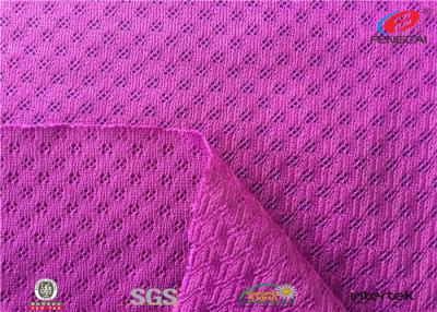 Chine Tissu de maille de sports d'oeil d'oiseau, couplage rayant le tissu de maille sportif respirable à vendre