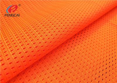 Chine Tissu orange de gilet de sécurité de tissu de matériel fluorescent de couleur pour la police à vendre
