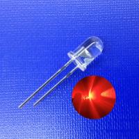 Quality Through Hole 5mm Round Head 620nm 12000mcd Clear Round Lens With Flange For Traffic Light for sale