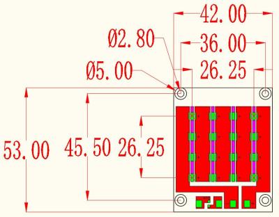 China 53x42mm 308nm 12W UVB COB Module 120 Deg 5342 UV LED Array For Vitiligo for sale