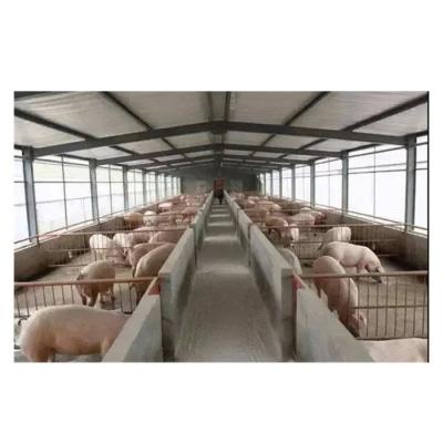 China RG-Low Cost Steel Structure Poultry House Construct Mobile Chicken Pig Goat Cow Breeding Shed Cattle Farming Farm in China for sale