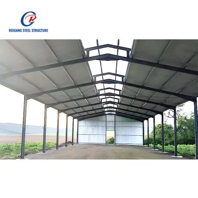 China Livestock Shelter Dairy Farm Shed Prefabricated Sheep Goat Farming Sheds Design Goat House Farm Sheds Steel Structure Building for sale