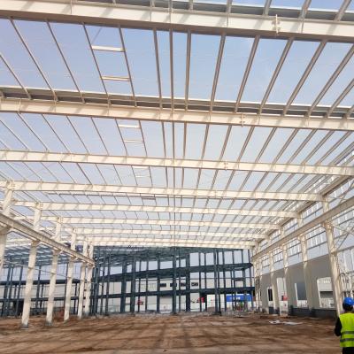 China Industrial Prefabricated Steel Structure Workshop Warehouse H-Section Steel Metal Building Frame for sale