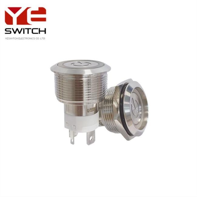 16A High Current IP67 Metal Switch with Illuminated