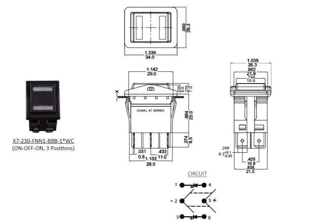 IP67 Waterproof Built-in Electronic Power Switch Illuminated Light Automotive Push Button Micro Rocker Switch for Marine Parts