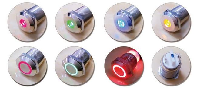 M12 Small Signal Indicator, Internal Waterproof IP67 LED Children′s Medical Testing Equipment Charging Light