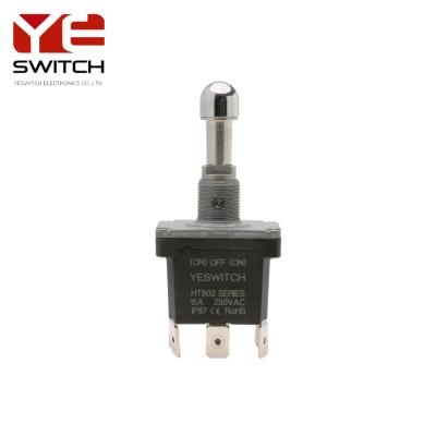 China ON ON ON Industrial Toggle Switch Metal 100000 Cycles With PC Terminal For Control Panels for sale