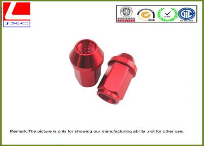 Cina Bullone rosso di tornitura di CNC dell'alluminio, anodizzazione rossa, un diametro di 15mm in vendita