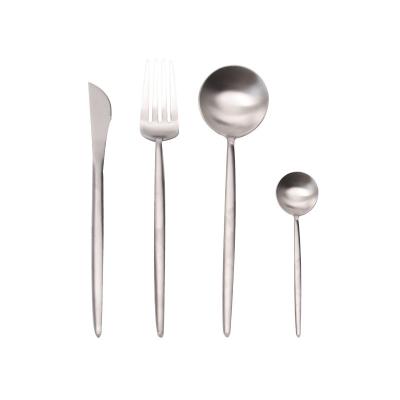 Cina Le posate della cucina di 4 pezzi dello SGS mettono 18/8 di cucchiaio placcato oro e la forchetta di acciaio inossidabile in vendita