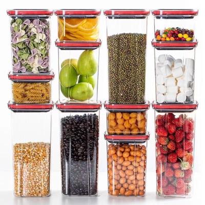 中国 5PCS BPAの気密のふたが付いている自由な600mlプラスチック食糧貯蔵容器 販売のため