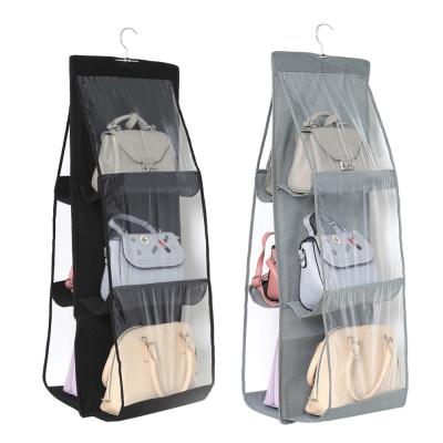 中国 90*35*35cmの2Pcs 6ポケット折り畳み式の掛かる袋の掛かる戸棚のオルガナイザー 販売のため