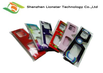 China Los vidrios pasivos 3D del corazón del amor de los vidrios de la difracción para el fuego artificial muestran/concierto en venta