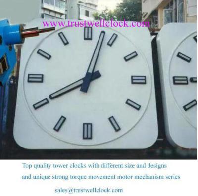 China Tower Clocks and movement motor 3m 3.5m 5m clock diameter with two or three hands for sale