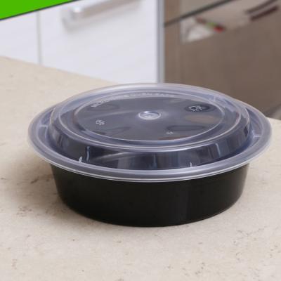 中国 ふたが付いているアメリカ様式の円形PPのテークアウト食糧皿 販売のため