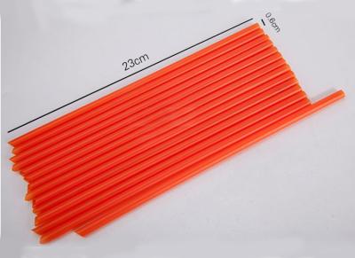 中国 乳白色の茶250mm長さのための6x250mmのまっすぐなプラスチック ストロー 販売のため