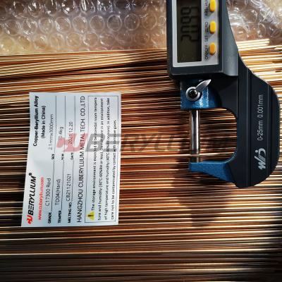Κίνα Ράβδοι C17300 1.3mm Dia Χ 2000mmL χαλκού Cuberyllium με την ιδιοσυγκρασία TD04 προς πώληση