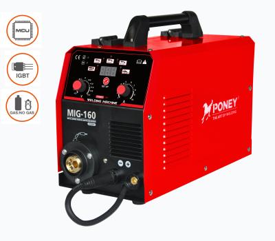 Cina saldatore sinergetico 3 di Mig 160 del saldatore di 220V MIG in 1 Eco amichevole in vendita
