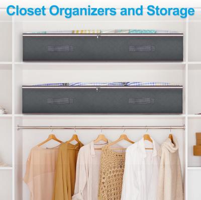 Chine Budding Joy 90L Under Bed Storage Containers, Closet Organizers and Storage Bins, Foldable Underbed Storage Bags for à vendre