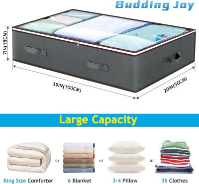 Chine Budding Joy 90L Under Bed Storage Containers, Closet Organizers and Storage Bins, Foldable Underbed Storage Bags for à vendre