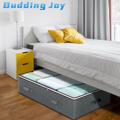 Chine Budding Joy 90L Under Bed Storage Containers, Closet Organizers and Storage Bins, Foldable Underbed Storage Bags for à vendre