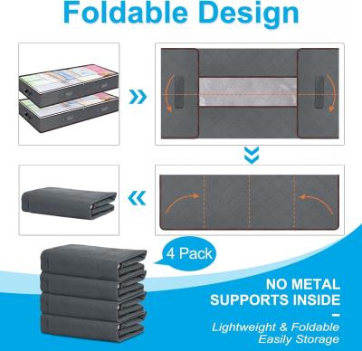 Chine Budding Joy 90L Under Bed Storage Containers, Closet Organizers and Storage Bins, Foldable Underbed Storage Bags for à vendre