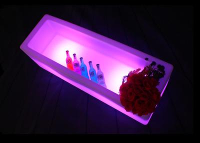 Cina Colori il secchio cambiante della batteria il LED Champagne di rettangolo 5V 1A del secchiello del ghiaccio del LED in vendita