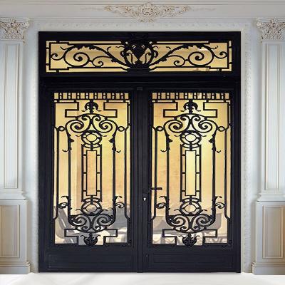Cina Ruggine ornamentale di Front Wrought Iron Cemetery Gates W10'XH8 anti in vendita