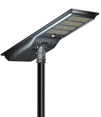 中国 60w 80w 100w 120w ブラックセンサーストリートライト IP66 超薄型統合太陽光路灯 販売のため