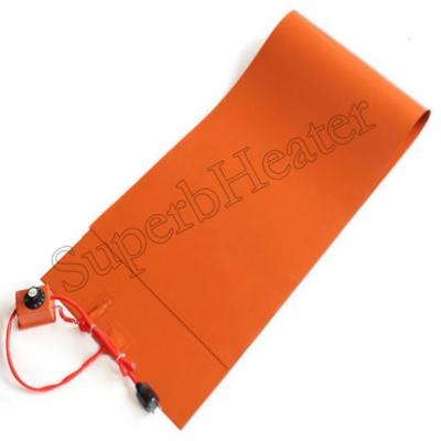 China 60-250 óleo de silicone Pan Heater do grau, almofada de aquecimento 12v do silicone de 1.5mm à venda