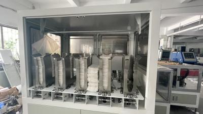 중국 High Speed Automatic 3ply Mask Packing Machine 50pcs Face Mask Box Cartoning Machine 판매용