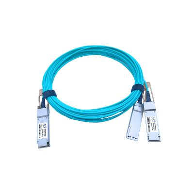 China 200G QSFP56 To 2X100G QSFP56 AOC Active Optical Cable 3.3V Plug To Plug Cable for sale