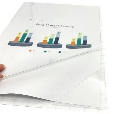 China Wiederverwendbarer Dokumentenhalter aus transparentem PVC, A4, horizontal, vertikal zu verkaufen