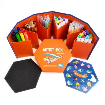 Cina Children Gift Toy Painting Drawing Set Colorful Kids Art Set Eco Friendly in vendita