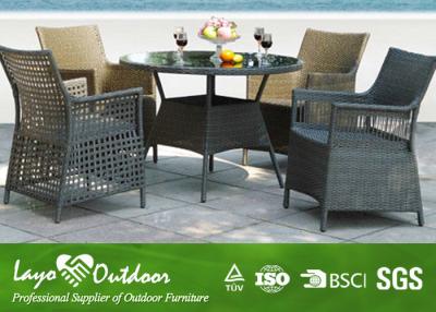 Cina Mobilia di vimini del rattan di Handweaving, tavolo da pranzo all'aperto rotondo per 8 duraturi in vendita