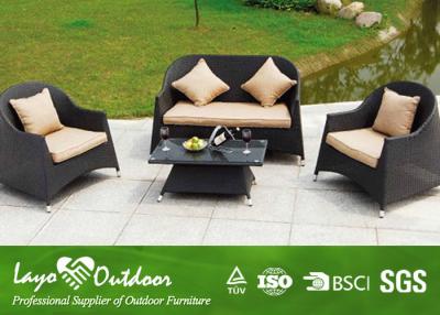 Cina Sofà stabilito del rattan di stile del sofà del ristorante del rattan del sofà della mobilia del giardino moderno europeo del rattan all'aperto in vendita