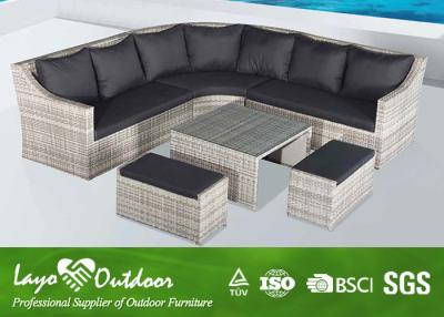 Cina La disposizione dei posti a sedere professionale del patio del rattan fissa la progettazione moderna con colore variopinto in vendita