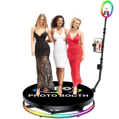 Cina 25 cm altezza piattaforma 360 fotobooth con macchina video automatica e progettazione professionale in vendita