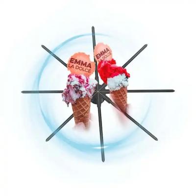 Cina Supermercati Contenuto caricare APP 75x2 Wifi ologramma LED Ventilatore per proiezione di ologrammi 3D in vendita