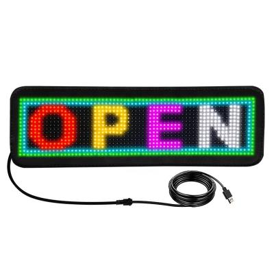 China Programmeerbaar RGB-matrix-scherm-autodisplay met ultradunne sticker en telefoon-app-besturing Te koop