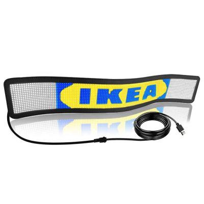 China ODM Painel de matriz LED RGB portátil para exibição flexível de mensagens de rolagem em automóveis e veículos à venda